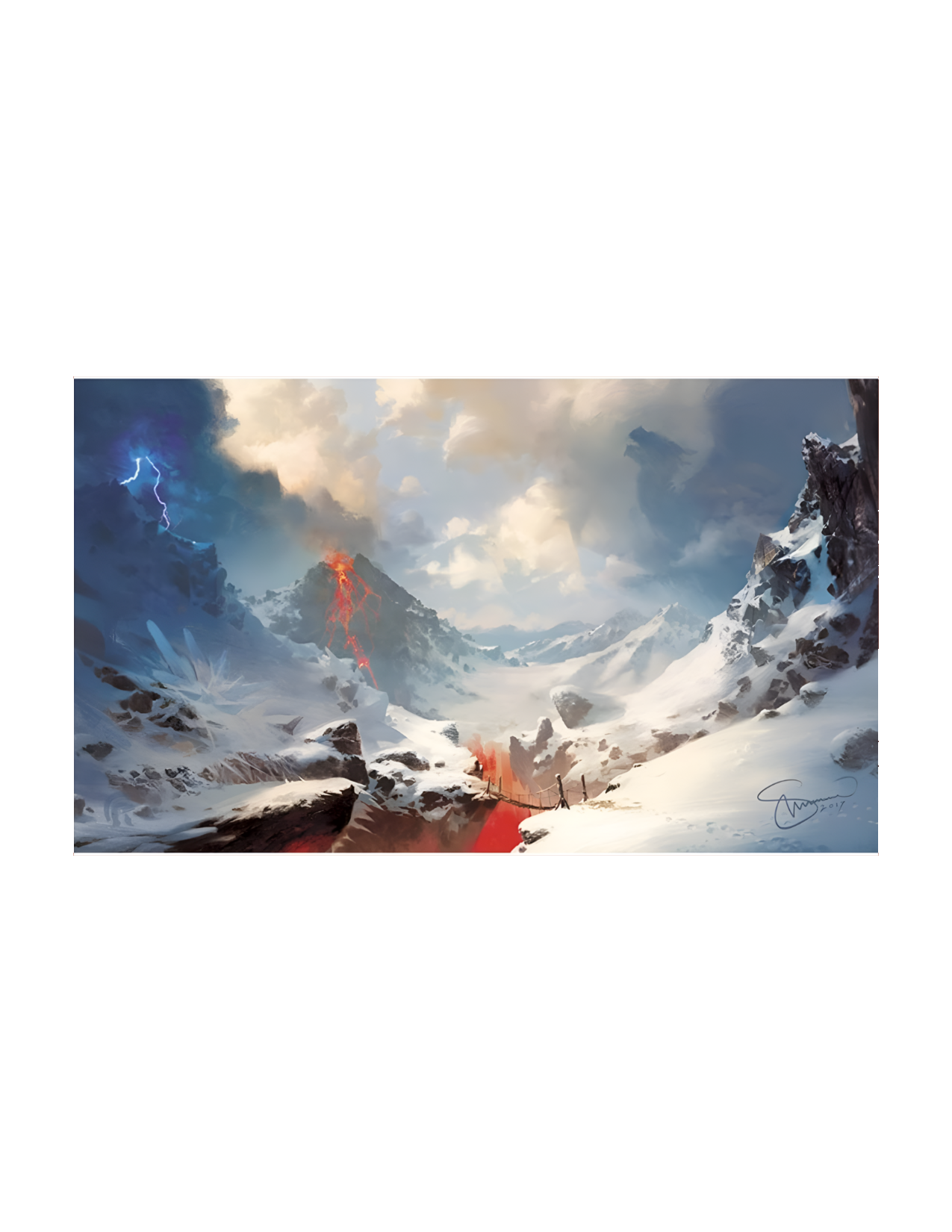 Legion Playmat - Mountains – Fabled Tavern